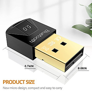 Universal USB Receiver for Wireless Keyboard,Unifying Receiver,Wireless Mouse USB Adapter,External Bluetooth Adapter,Realtek Chips,Stable Performance,Support Win10/8/7,for Laptop,Headset,Speakers