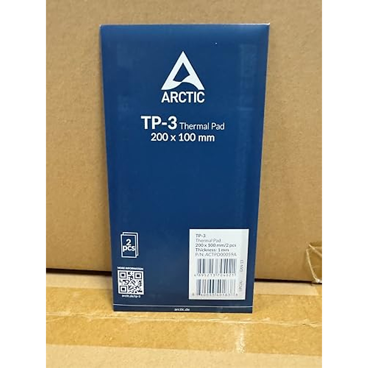ARCTIC TP-3: Premium Performance Thermal Pad, 200 x 100 x 1.0 mm (Stackable to 2.0 mm Without Performance Loss), 2 Pieces - High Performance, Particularly Soft, Ideal Gap Filler, Bridging Gaps
