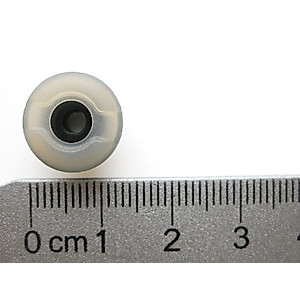 4 Small Gray Earbuds Eartips Set Compatible with Plantronics Voyager 5200 5220, Voyager Pro, Pro +, Pro HD, Pro UC, and Voyager Legend, Legend UC Headset Devices