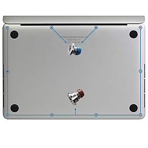 GODSHARK Repair Replacement Screws with Screwdriver for MacBook Pro 13 or 15 inch Retina Display A1398 A1425 A1502 2012-2015, Bottom Case Cover P5 Pentalobe Repair Tool Kit Laptop PC Computer