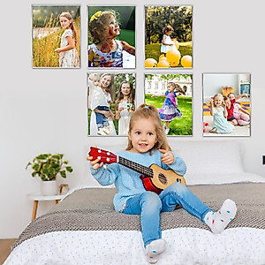 DZZ 8x10 Picture frame,High Transparent Photo Frame,Clear Acrylic 8 x 10 frame,Picture Frames 8 by 10 for Photo Poster Canvas Certificate Document Gallery,Set of 6