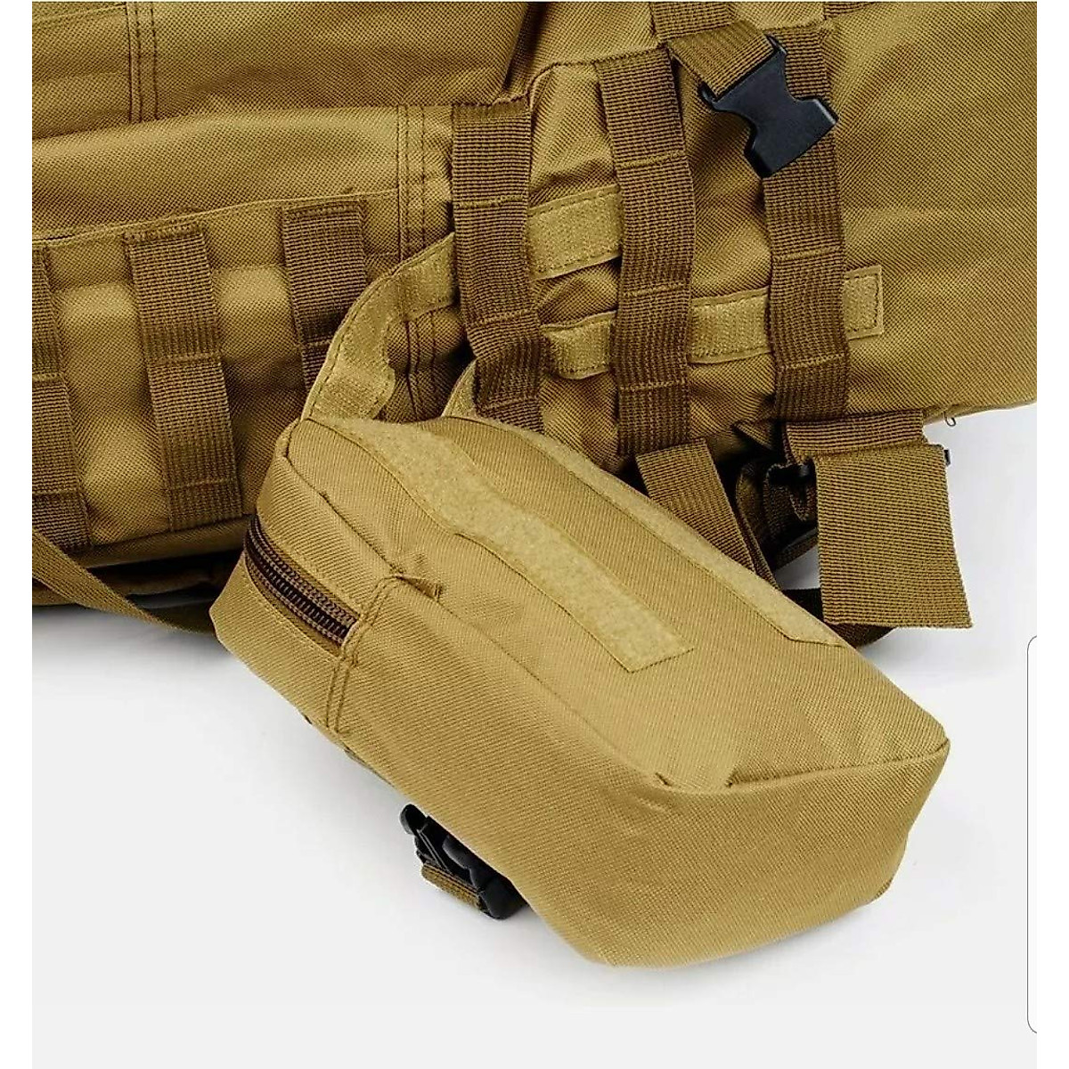 HHE 55L Military Tactical Bag for Camping Hiking Trekking Hunting Bug Out Bag Outdoor Backpack (Khaki),Large