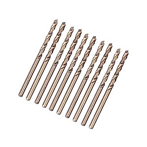 M35 Cobalt Drill Bits for Hardened Steel HSS-CO Drills Set 1.0-5.0MM(1/1.5/2/2.5/3.0/3.2/3.5/4/4.5mm) Twist Drill for Drilling on Stainless Steel Cast Iron Sheet Metal Steel Plate Angle Iron(3.2mm)
