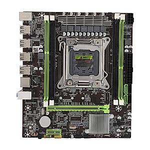 Hopcd Desktop Computer Motherboard, LGA 2011 Motherboard Support 1066/1333/1600 / 1866MHz DDR3+ RTL8111H Gigabit Network Card / SATA3.0+PCI-E /6-Channel Audio Chip