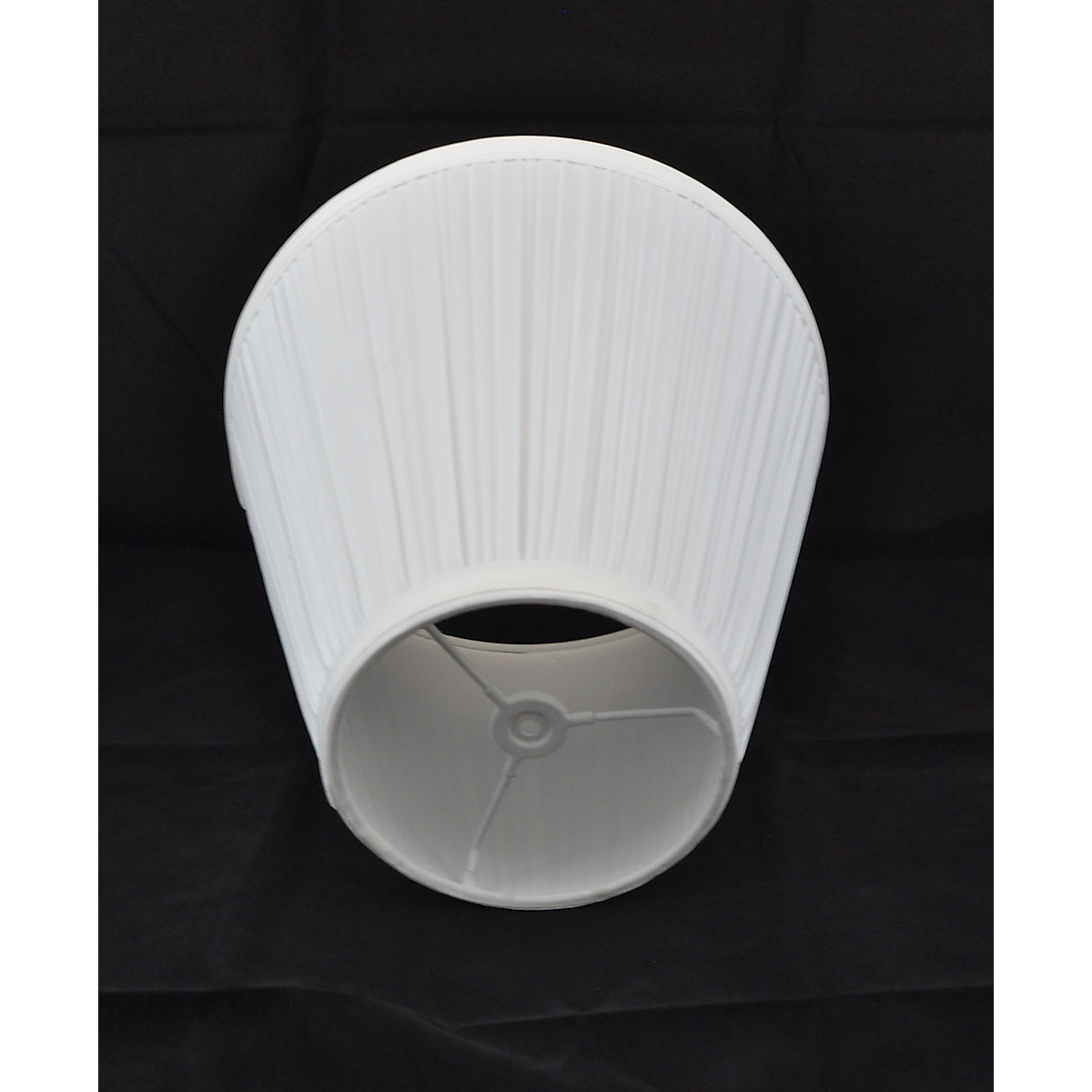 Urbanest Off White Mushroom Pleated Hardback Lamp Shades, Set of 2, 5x9x8.5 Inch (Spider)