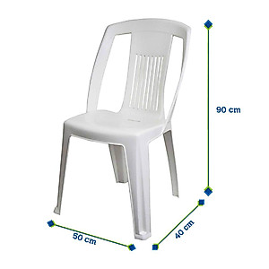 Duna - Duna Bistro White Plastic Garden Chair
