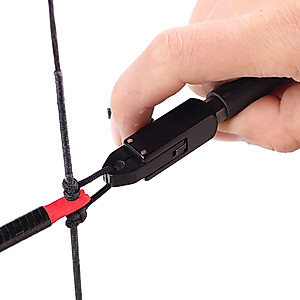 SOPOGER Archery Bow Release for Compound Bow Youth Bow Release Adjustable Bow Release Thumb for Adults Kids Hunting Shooting Accessories (Black)