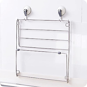 Alipis Folding Drying Rack Dish Kitchen Cleaning Folding Clothes Bathroom Rack Towel Holder Socks Accessories for Laundry Storage Steel Stainless Drying Foldable Racks Cloth