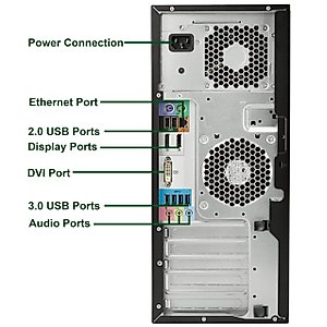 HP Z240 Tower Computer Workstation PC, Intel Core i5 6600 3.3GHz Processor, 32GB DDR4 Ram, 512GB NVMe SSD, Wireless Keyboard & Mouse, WiFi | Bluetooth, Windows 10 Professional (Renewed)
