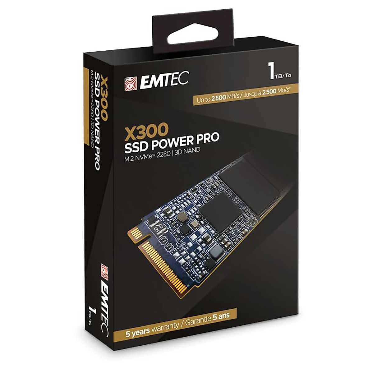 Emtec X300 Power Pro 1TB M.2 2280 PCIe Gen 3.0 x4 Internal Solid State Drive (SSD) - ECSSD1TX300