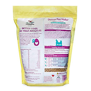 Manna Pro Chicken Feed Supplement | Omega Egg Maker Chicken Supplies | Chicken Food Supplement for Laying Hens | 5 Pounds
