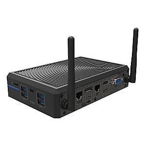 AZULLE Byte4 Pro Mini Desktop Computer with PoE Module, Intel Celeron J4125 2GHz, 4GB RAM, 64GB SSD, Windows 10 Pro, Free Upgrade to Windows 11