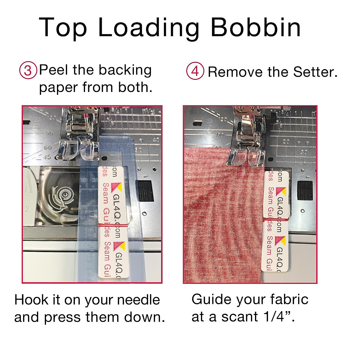 Guidelines4quilting Super Easy Seam Guide Setter, 4.75"X1.25"X.125"
