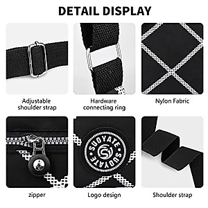 LassZone Womens Tote Bag Ladies Purse Satchel Shoulder Bags Roomy Hobo Handbags Lightweight Nylon Crossbody Bag for Women