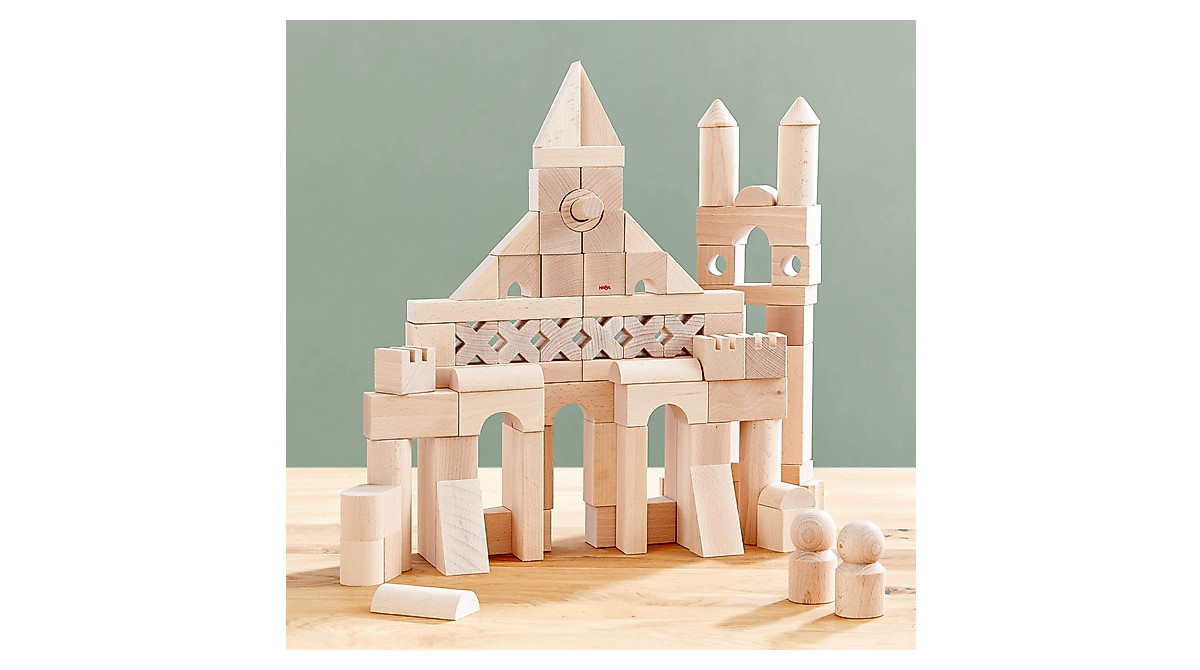 HABA 102-Piece Extra Large Wooden Building Blocks Set