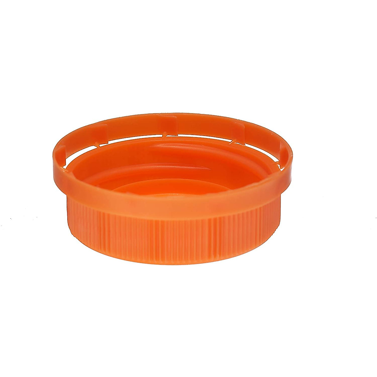 38MM Orange Tamper Evident Ratchet Caps/Lids for Plastic Juice Bottles, Clear Juice Bottles and more by EcoQuality (50)