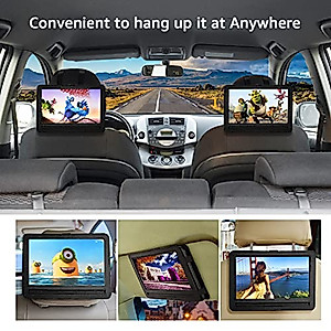 Portable DVD Player Headrest Mount Holder Car Headrest Mount Holder Strap Case for Swivel & Flip Style Portable DVD Player with 10 inch to 10.5 inch Screen (CZB1012)