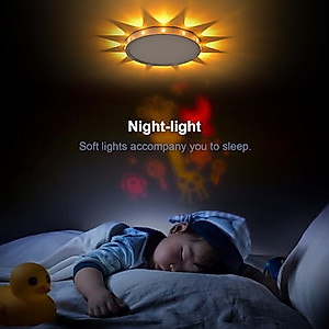 Anmaice Flush Mount led Ceiling Light Fixture 3000K/4000K/5000K Selectable,Modern Ceiling Lights for Bedroom Children's Kids Dining Room Kitchen Round White