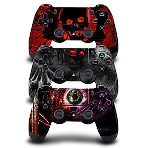 FOTTCZ [3PCS] Vinyl Skin for Playstation 4 Controller Cover Decal Sticker - 3pcs. Comb J