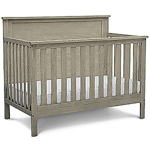 Delta Children Middleton 4-in-1 Convertible Baby Crib, Textured Limestone