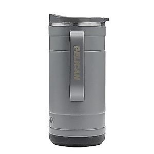 Pelican Hydration Pelican Ridge™ 18 oz Vacuum Insulated Tumbler - Recycled Stainless Steel Double Wall Travel with Dual Lid, Powder Coated Insulated Coffee Mug For Hot Cold Drinks, Graphite