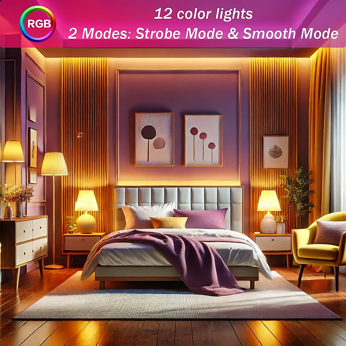 Aegislogic AEG G9 RGB Color Changing LED Bulbs, Remote Control & Dimmable, 2W Replaces 20W Halogen, 4 Moods, T4 Bi-Pin Base, 300LM, 3000K (2 Pack) - Color Changing Light Bulb with Remote