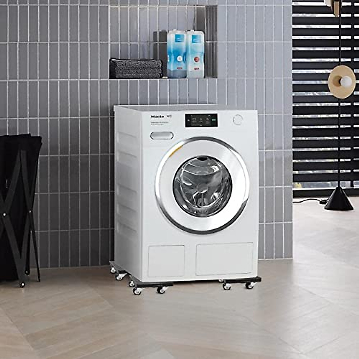 Furniture Dolly 5 Moving Wheels & Furniture Lifter - Heavy Duty 600Lbs Load Capacity Swivel Casters Furniture Movers,Appliances Roller for Heavy Objects,Washing Machine,Refrigerator