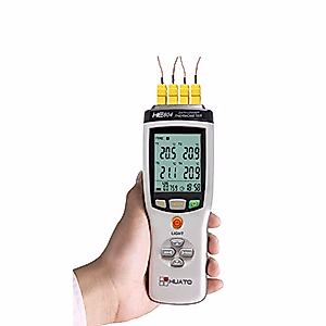 5pcs Pack High Accuracy K Type Mini-Connector Thermocouple Temperature Probe Sensor, 1 Meter Long Measure Range -200°C~260°C (-328°F~500°F)