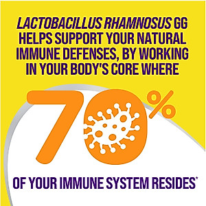 Culturelle Digestive Health Daily Probiotic Chewables, Probiotic For Men and Women, Most Clinically Studied Probiotic Strain, 10 Billion CFUs, Supports Occasional Diarrhea, Gas & Bloating, 24 Count