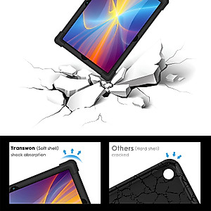 Transwon Kids Case for ZONKO K110 Tablet 10.1/ Baken L10 10.1 Case/DOOGEE T10 Tablet/Coopers ZB40 Tablet Case/ NV10 10.1 Tablet Case/YQSAVIOR ZZB CP20 Tablet Case - Black
