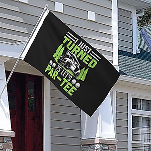 IMEEGIEN I Just Turned 75 Let's Par Tee Flag 3x5 Ft Double-Sided Outdoor Decoration Banner Durable Home Yard Flags Polyester Welcome Flag