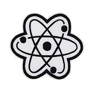 Atom Embroidered Iron On Patch