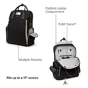 TUMI Voyageur Atlanta Backpack - Black/Gold