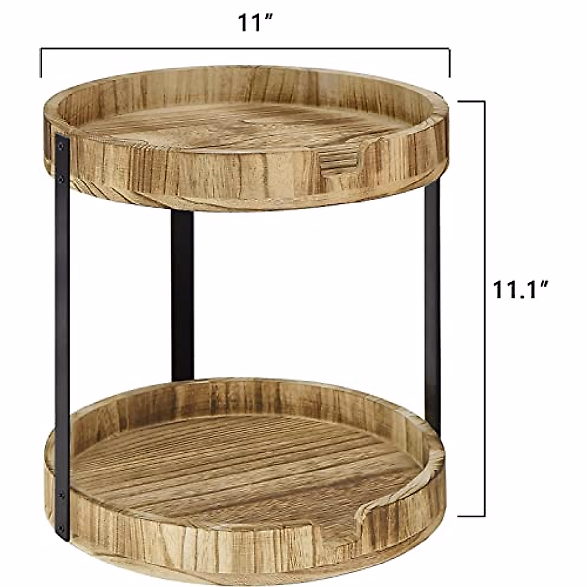 2 Tier Bathroom Organizer Countertop, Bathroom Trays Vanity Organizer Cosmetic Holder for Counter, Kitchen Storage Standing Spice Rack, Counter Shelf for Bathroom Living Room Bedroom Dressing Table