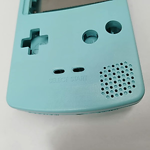 Cowhilan Replacement IPS Full Housing Shell Case + Screwdrivers Compatible with Gameboy Color GBC IPS Highlight Screen Console, Blue