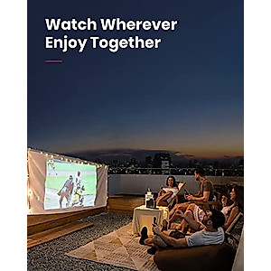 Nebula by Anker Mars II Pro 500 ANSI Lumen Portable Projector with Nebula Desktop Stand for Projectors, 360° and Height Adjustment