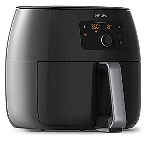 Philips Avance Collection XXL Digital Twin TurboStar Airfryer Black/Silver - HD9650/96 (Renewed)