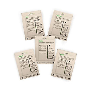 Microgreens Seeds Kit – Micro Greens Sprout Seeds Variety 5 Pack – Includes Broccoli, Beets, Arugula, Spicy and Mild Mix Microgreen Seeds for Planting and Sprouting Indoor – 100% Non-GMO