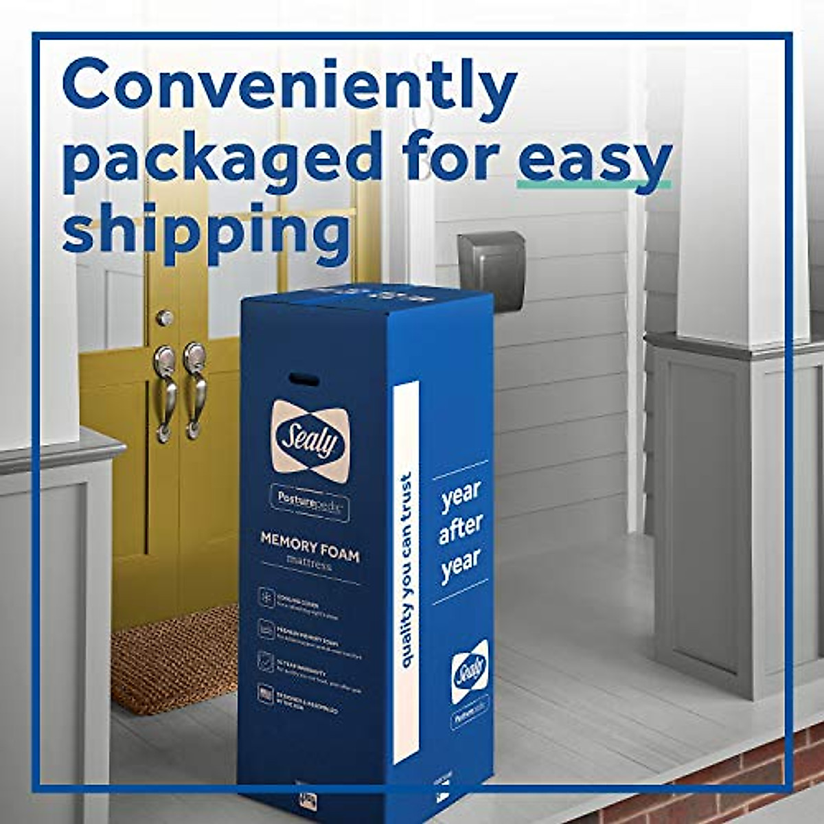 Sealy Posturepedic Foam Medina Firm Feel Mattress, Twin