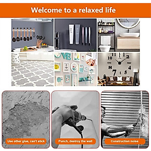 8 PCS Grippers of Rug Pad, Non-Slip Carpet Pad for Hardwood Floors and Tile, Reusable and Washable Area Carpet Tape, Double-Sided Adhesive Pads, Keeps Corners Flat