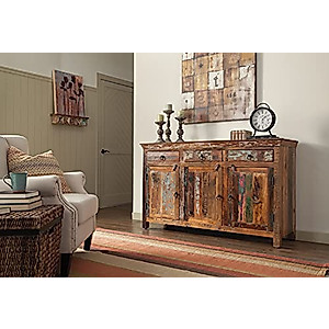 Coaster Furniture 3-Door Accent Cabinet Reclaimed Wood 950367