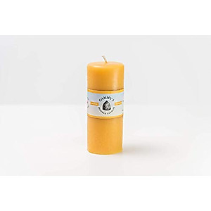 Smooth Brothers Beeswax Pillars Set of Three (3) - 2"x3", 2"x5" and 3.1"x3" - 100% Pure Beeswax by Gammy's Beezwax Candles