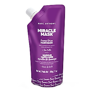 Marc Anthony Hair Mask for Dry Damaged Hair - Deep Conditioning Mask Protects & Nourish with Shea Butter, Avocado & Grapeseed Oils - Seal in Moisture and Rescues Visibly Damaged Hair - Sulfate Free