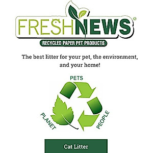 Fresh News Recycled Paper, Original Pellet Cat Litter, 25 Pound