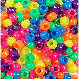 Bonka Bird Toys 3319 Pk900 Neon Pony Beads Craft Part Bird Toy