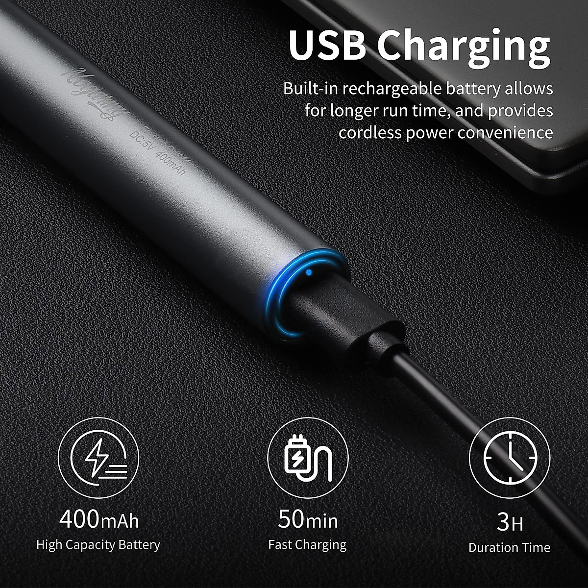 NOGARMY Mini Cordless Drill, Rechargeable Portable Power Drill, Multi-function Electric Hand Drill with 7 Drill Bits for DIY, Miniatures, Jewelry Making, Resin, Wood