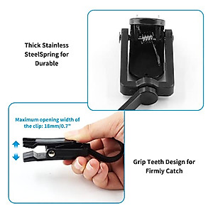 Unlorspy 20PCS Super Strong Plastic Swivel Laundry Clips, Hanging Clothes Pins, 4.13" x 1.38" / 105 x 35 mm Laundry Hooks for Clothes, Hat, Sock & Towel. (Black)