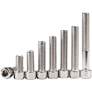 10 Pcs M8-1.25x70mm Stainless Steel Hex Socket Head Cap Screws Bolts Inner Hex Socket Bolt DIN 912