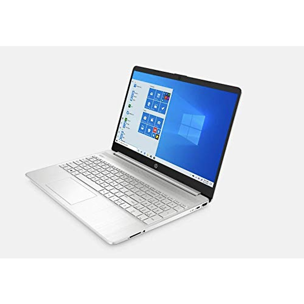 HP 2021 Laptop Computer 15.6" HD Screen, AMD Athlon 3050U 8GB RAM 128GB SSD HDMI Wi-Fi Webcam Silver Win 10 | School Essential Bundle: 1-Year Office 365, Wireless Mouse, Sleeve, VATTE HDMI Cable