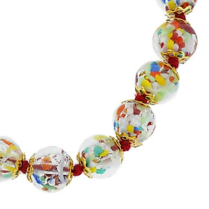GlassOfVenice Murano Glass Sommerso Bracelet - Multicolor Confetti
